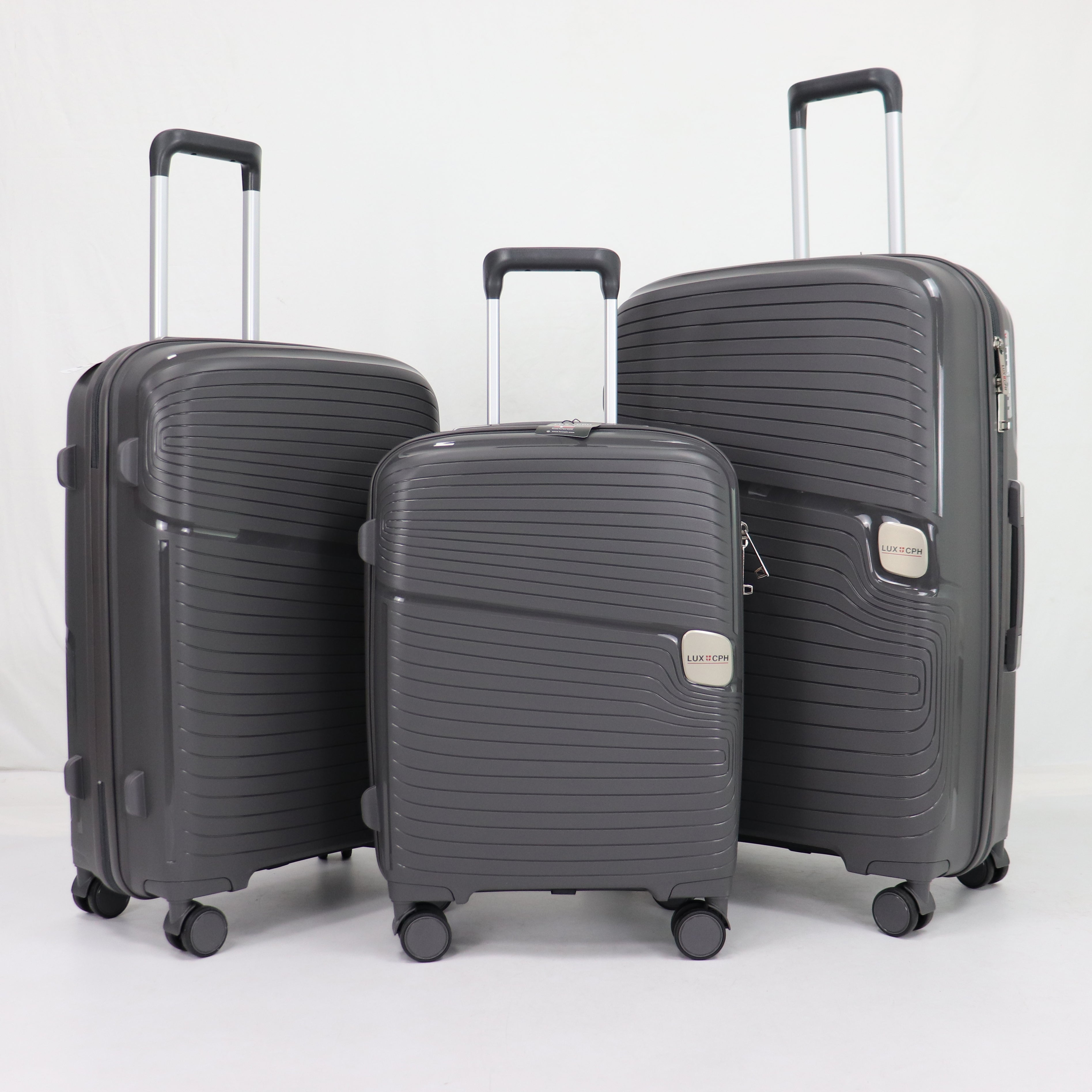 Komplet kuffertsæt 55/65/75 cm – Lux Shield – Gratis fragt 1-3 dage ...